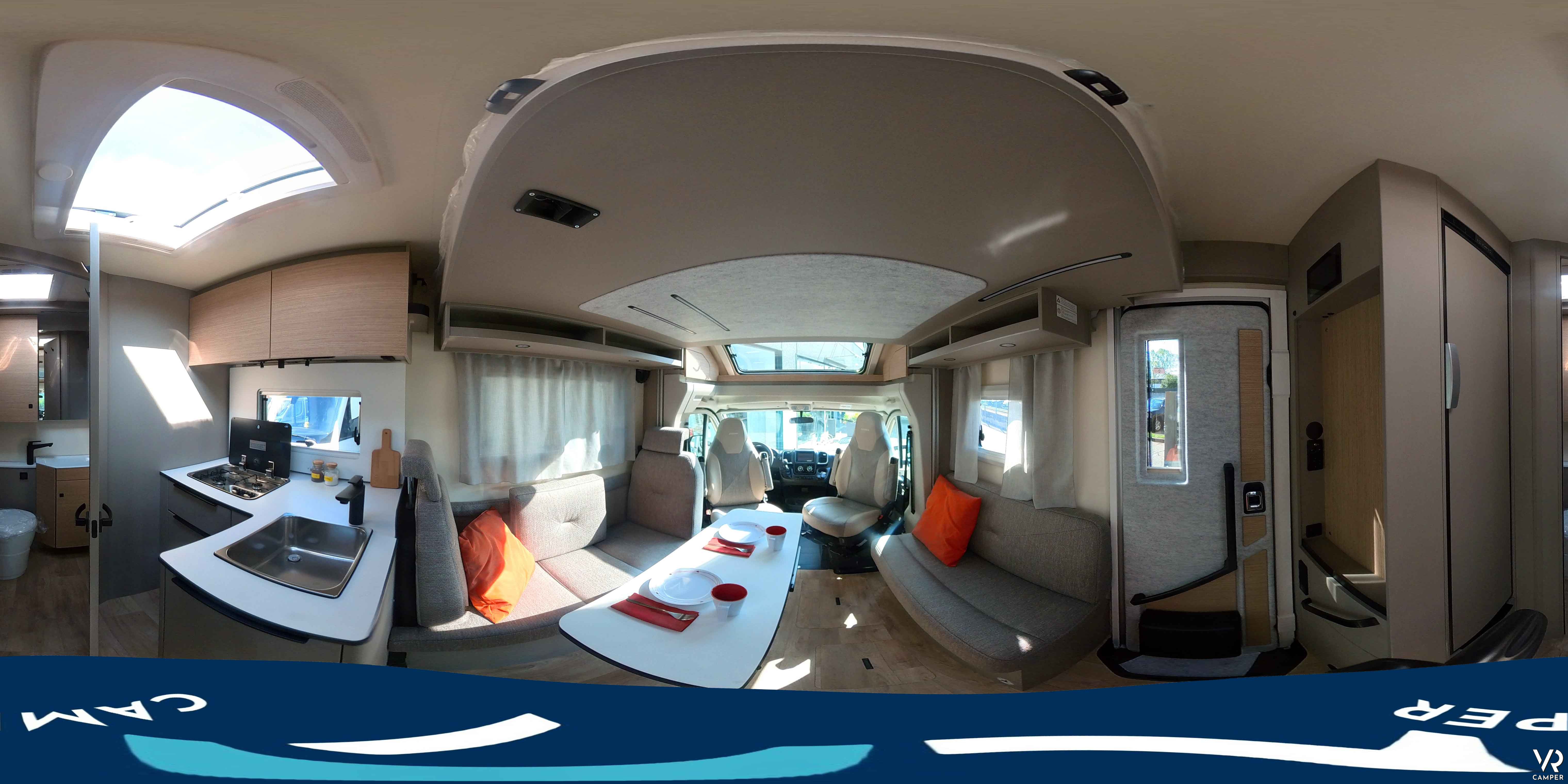 Burstner Campeo TD 590 - Semintegrale con bagno posteriore